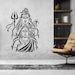Divine Shiv Shakti Stencil | Hindu God SVG Template, Shiva Parvati ...