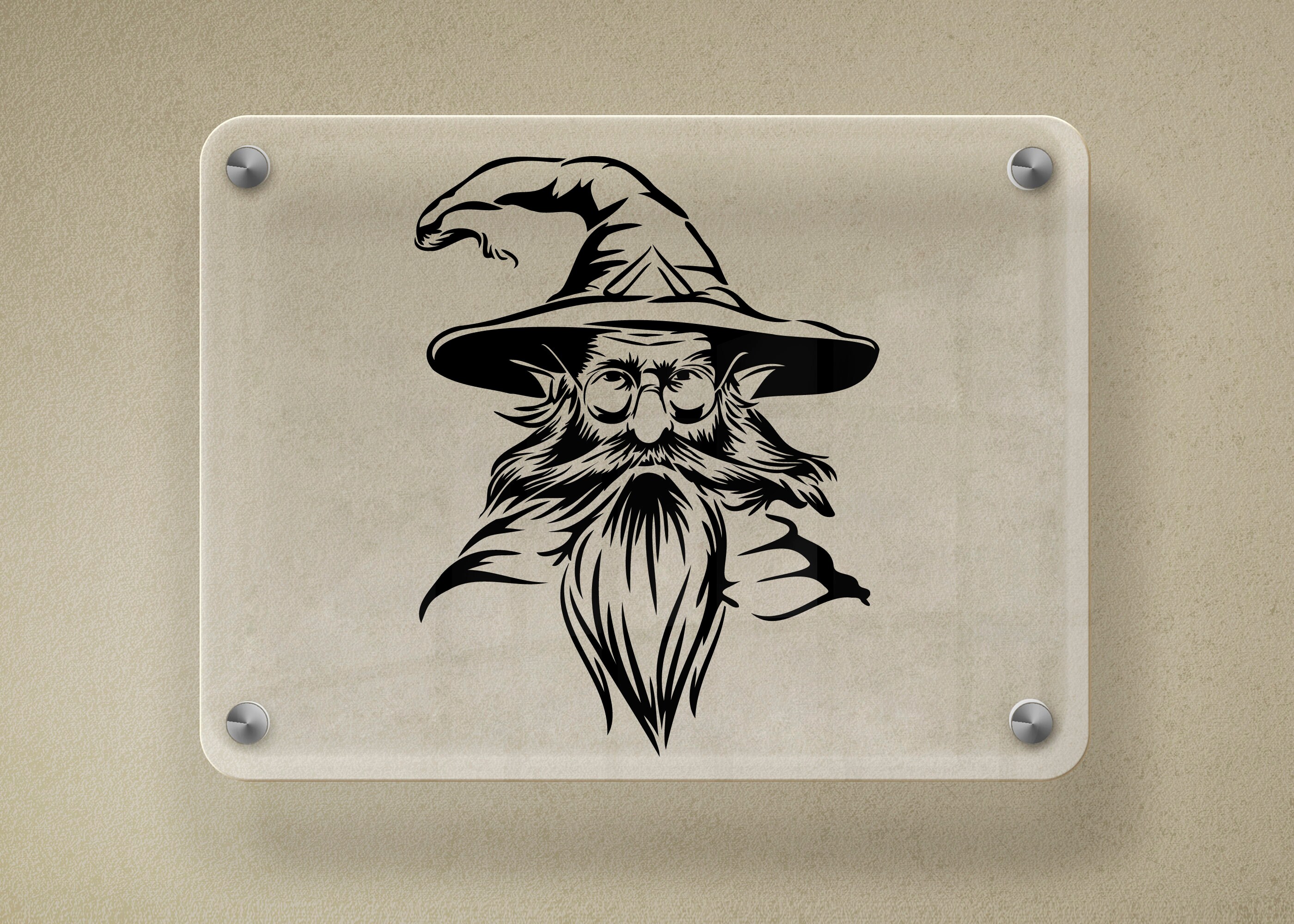 Wizard Magician Art Stencil Enchanting Wizard the Magic - Etsy