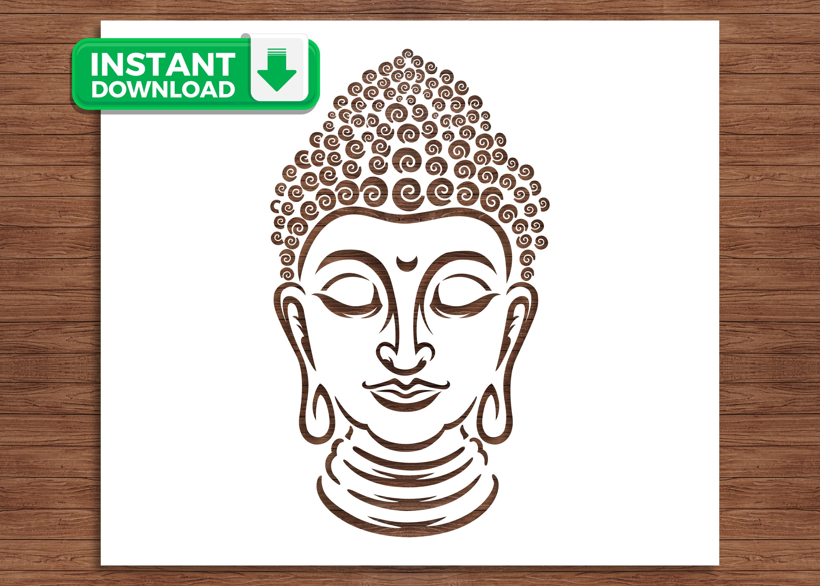 Buddha Face Stencils