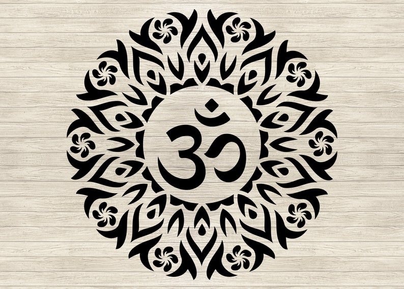 Om Aum Religious Sign Stencil Art, Religious Decor, Hindutva, SVG, Dxf ...