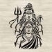Divine Shiv Shakti Stencil | Hindu God SVG Template, Shiva Parvati ...