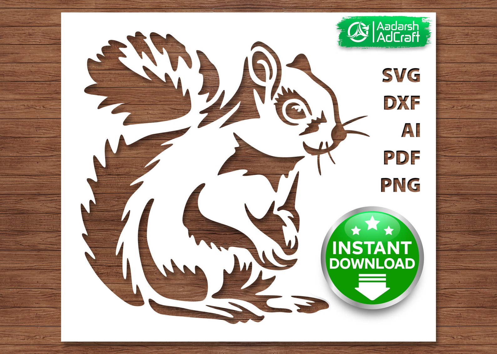 Gray Squirrel Stencil Art, Squirrel Art, Little Creature Art, SVG, Dxf ...