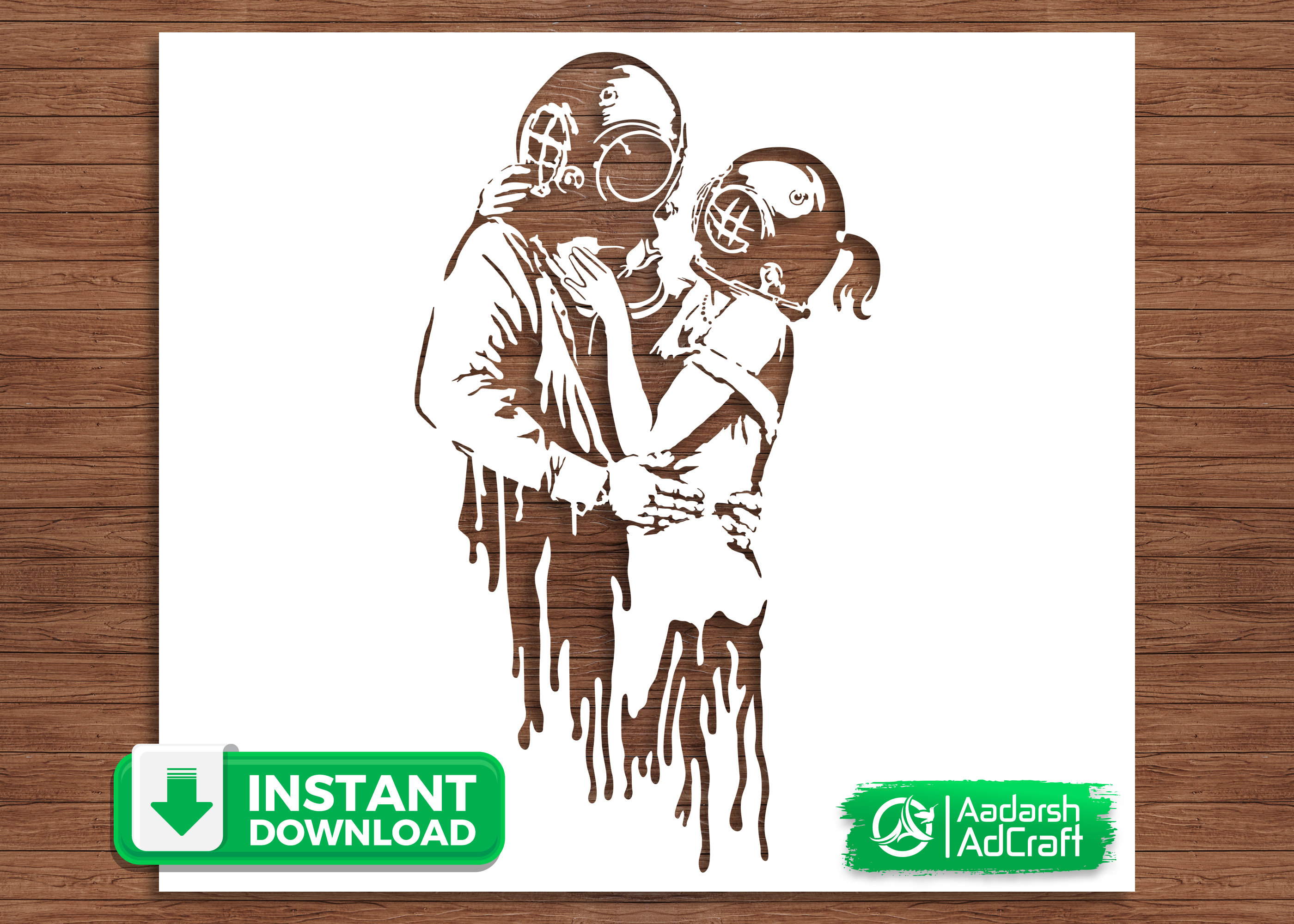 Banksy Think Tank Graffiti Street Stencil Art, SVG, Challenging Society ...