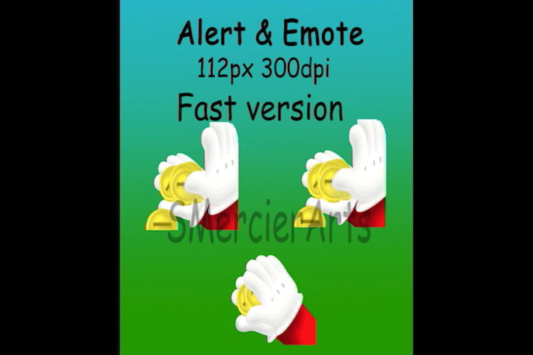 Emote, Animated Mario Money Alert twitch & Discord Instant Download - Etsy