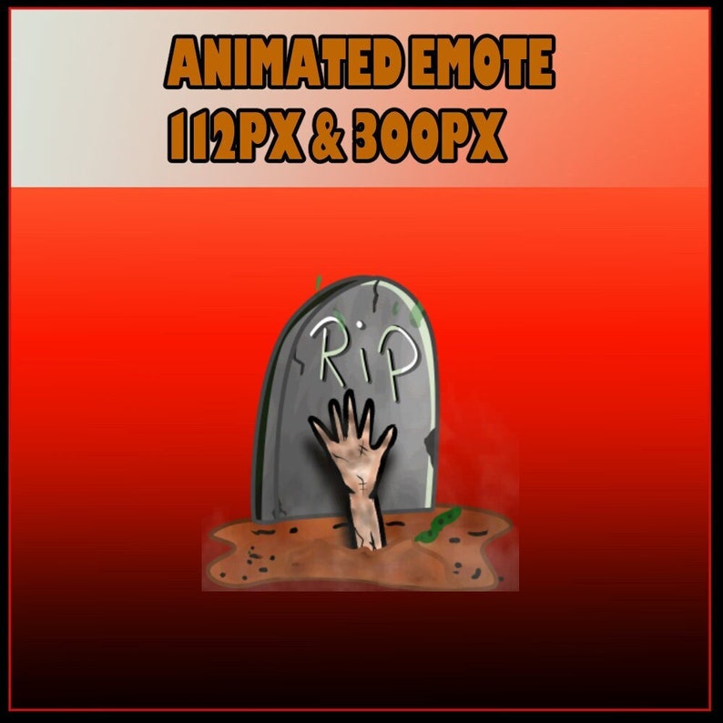 Emote, Alert Animated Halloween Tombstone "twitch & Discord Instant ...