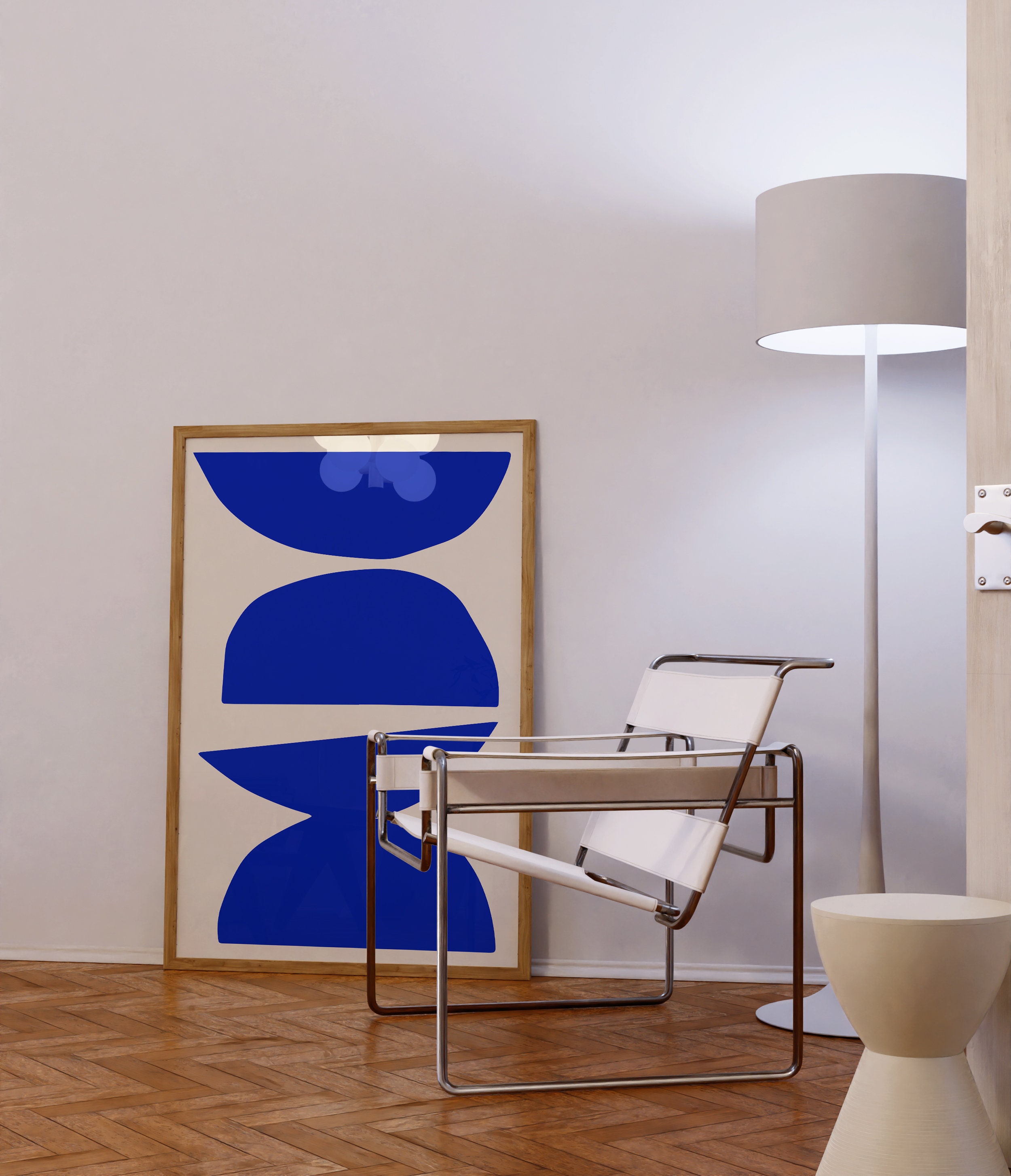 Abstract Blue Art Print Bold Blue Abstract Wall Art Modern - Etsy