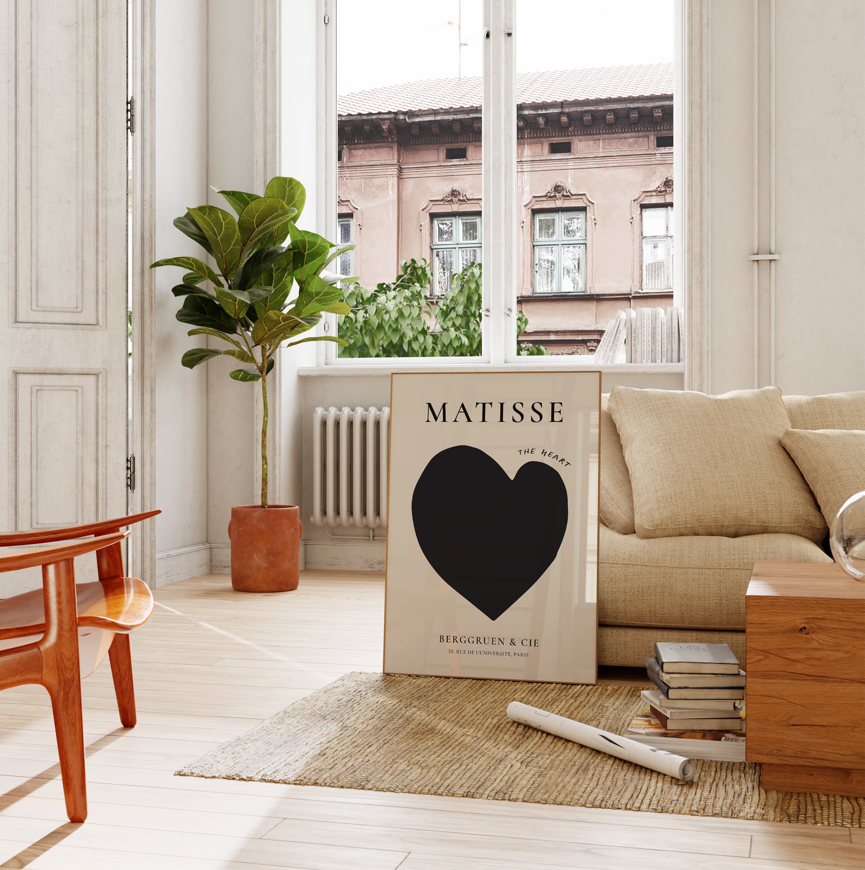 Matisse the Heart Poster Black Matisse, Matisse Heart, Matisse Poster ...