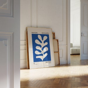 Matisse Blue Papiers Decoupes Art Print | Wall Art French, Matisse Cut ...