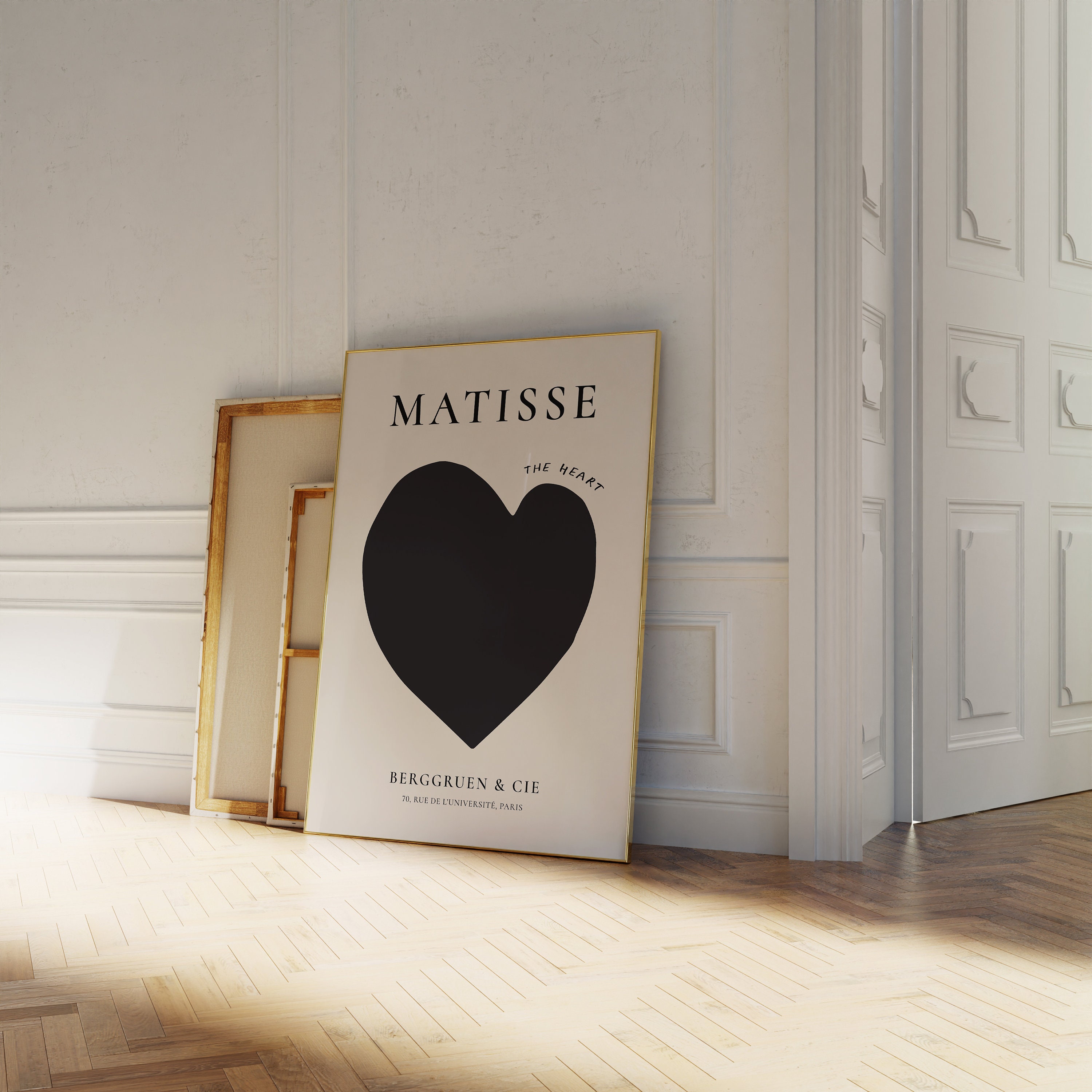 Matisse the Heart Poster Black Matisse, Matisse Heart, Matisse Poster ...