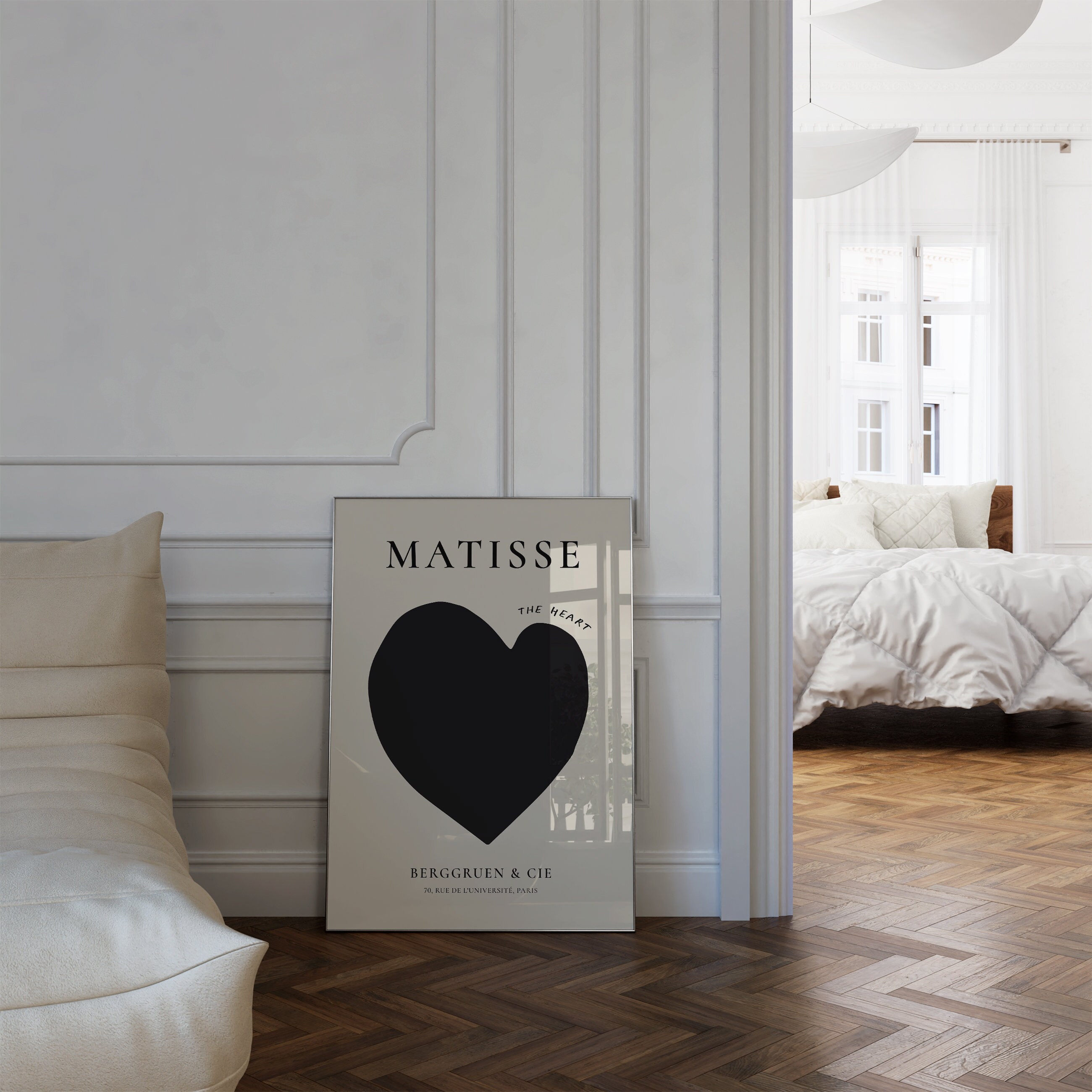 Matisse the Heart Poster Black Matisse, Matisse Heart, Matisse Poster ...