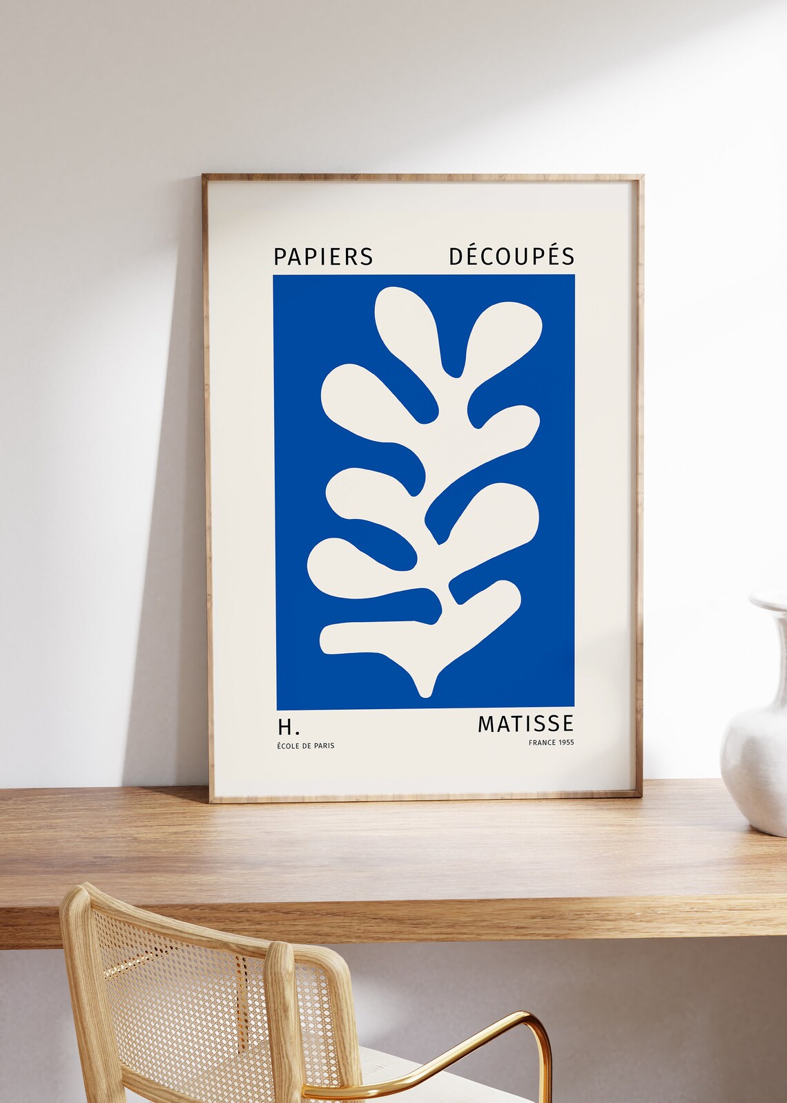 Matisse Blue Papiers Decoupes Art Print | Wall Art French, Matisse Cut ...