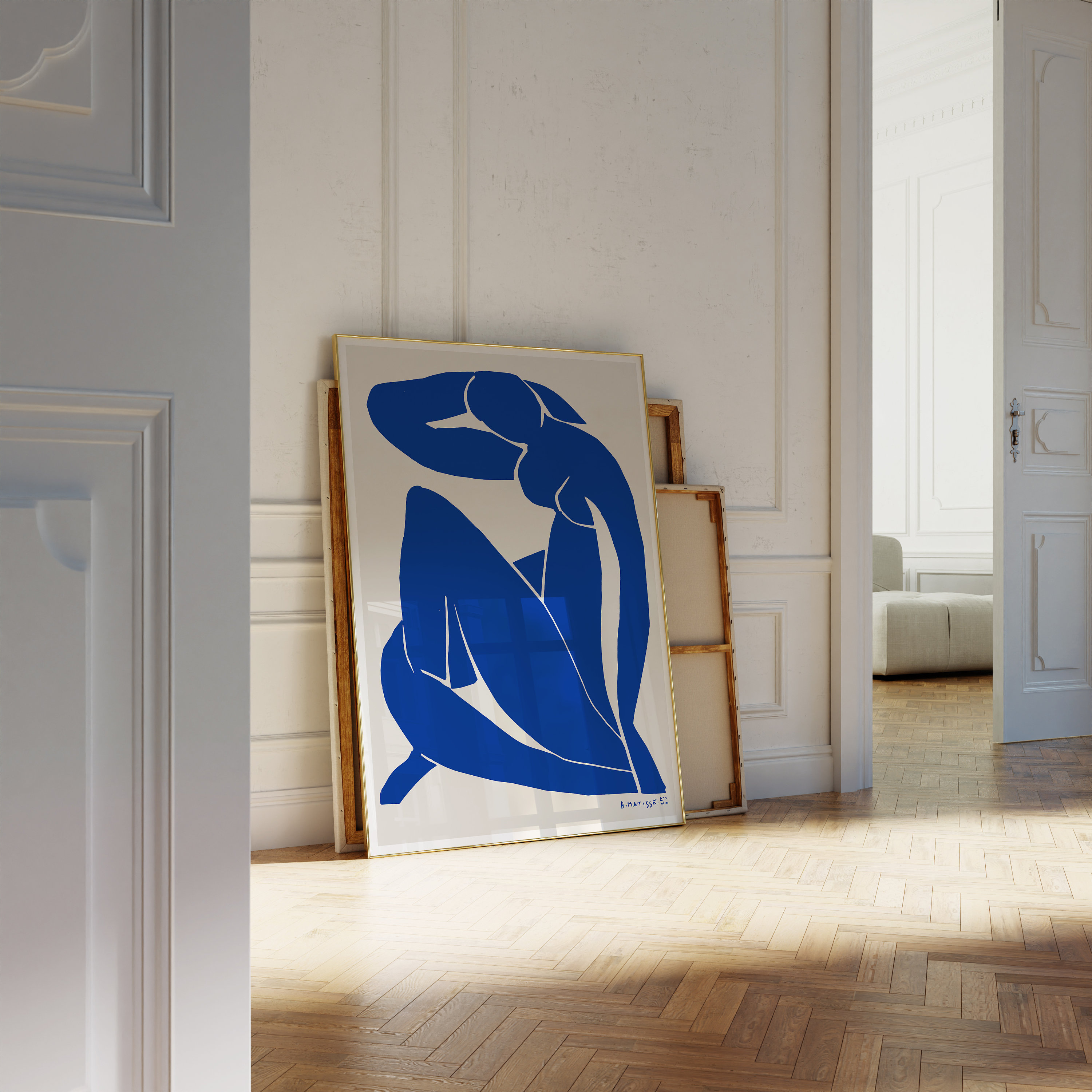 Matisse Blue Nude Poster, Indigo Blue Matisse Art Print, Matisse Cutout ...