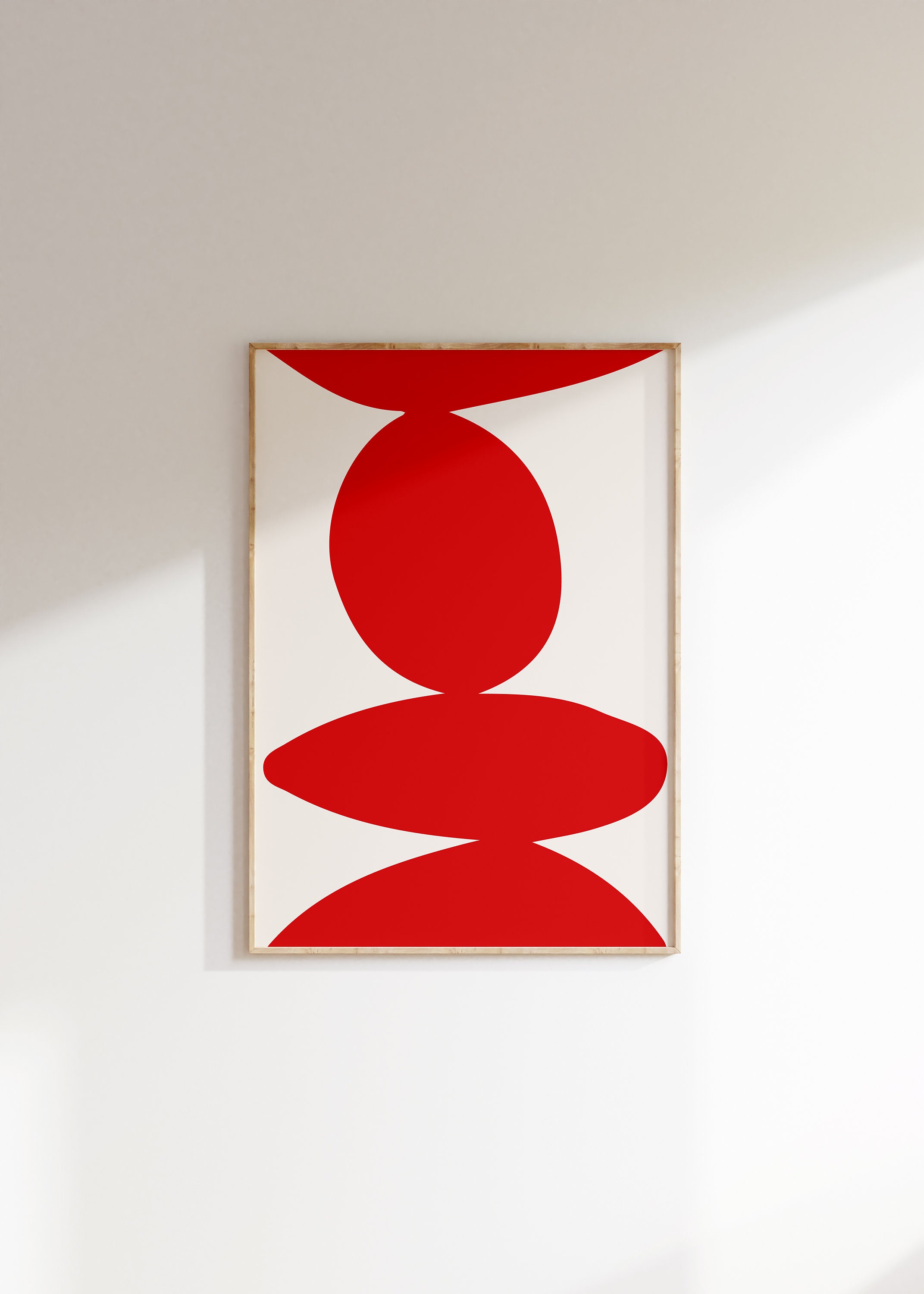 Abstract Red Wall Art Bold Red Art Print Bold Modern Art - Etsy
