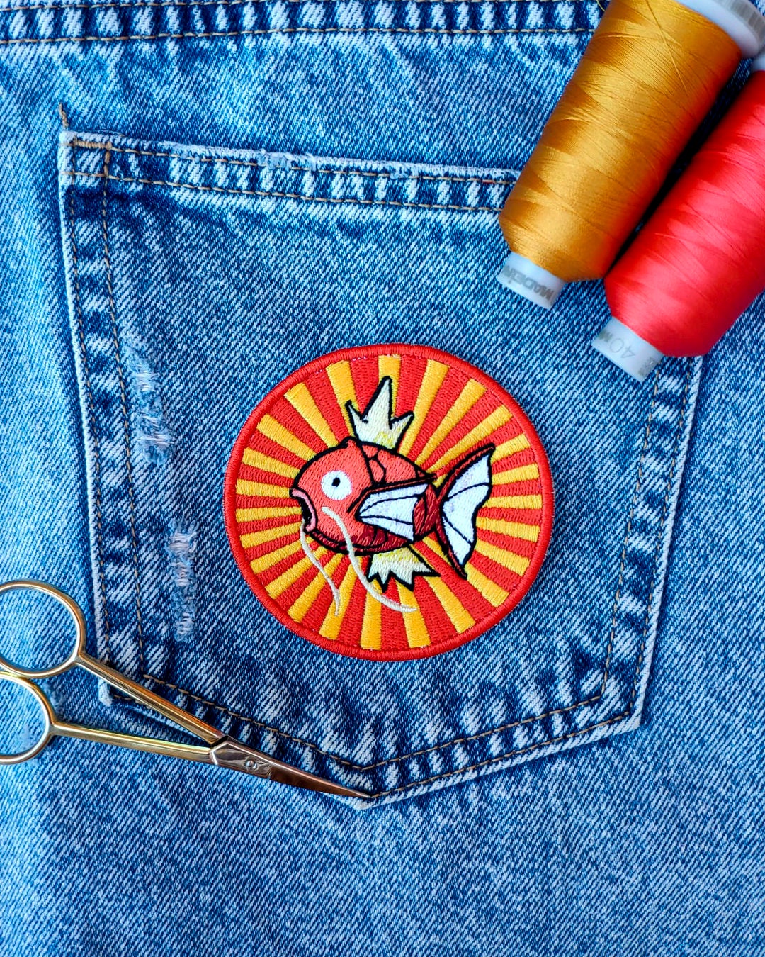 Pokemon Embroidered Patch Magikarp 8CM X 8CM - Etsy