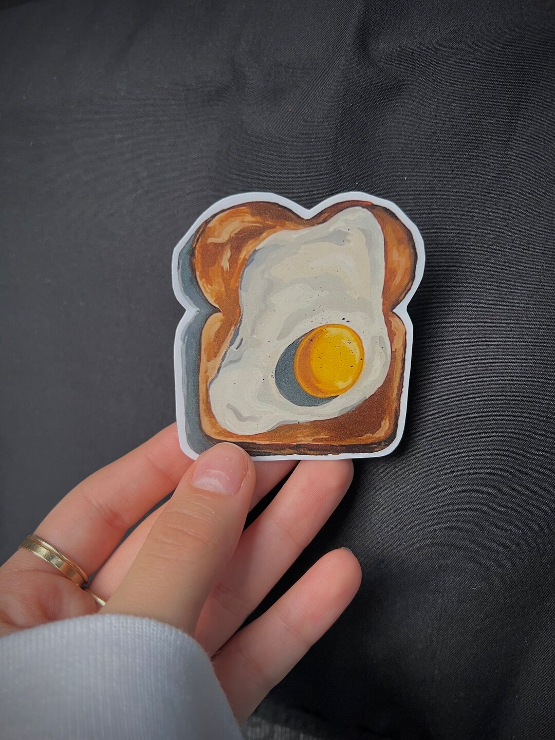 Large Egg and Toast Sticker - Etsy
