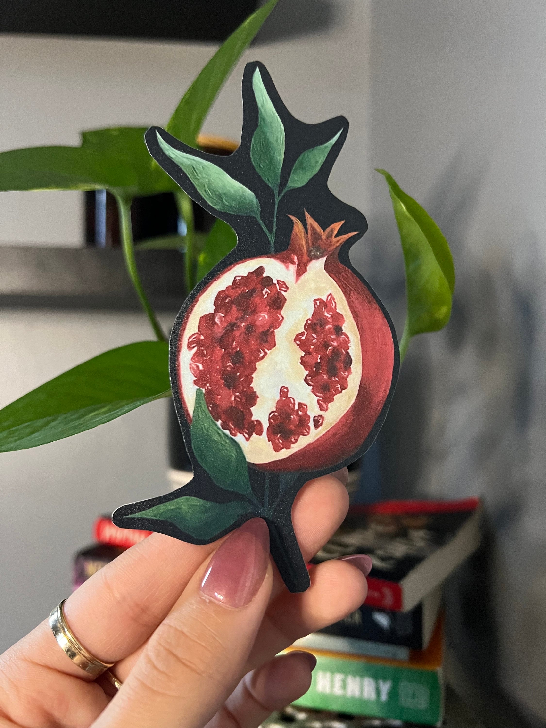 Large Pomegranate Vinyl Sticker - Etsy