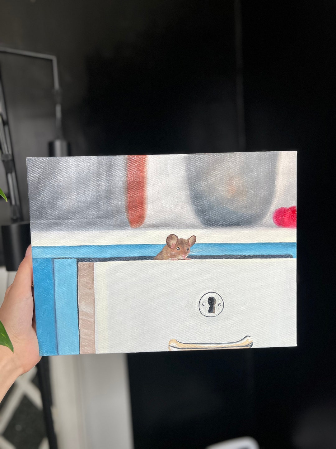 Original Mouse Oil Painting innocence - Etsy