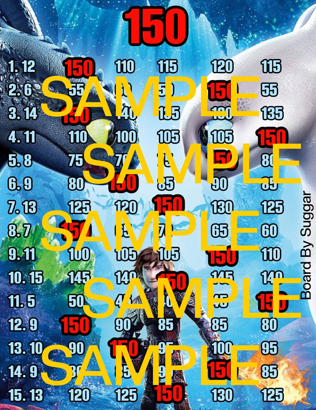 150 How to Train Your Dragon host Profit 2 Bing Board - Etsy