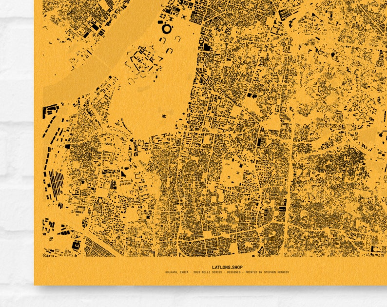 Nolli / Kolkata, India / Map Art Print - Etsy