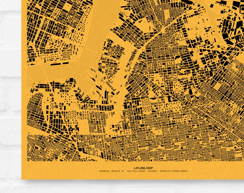 Nolli / Greenpoint, Brooklyn NY / Map Art Print - Etsy
