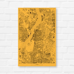 Nolli / Kolkata, India / Map Art Print - Etsy