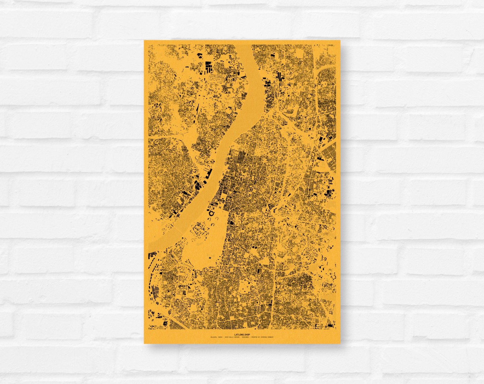 Nolli / Kolkata, India / Map Art Print - Etsy