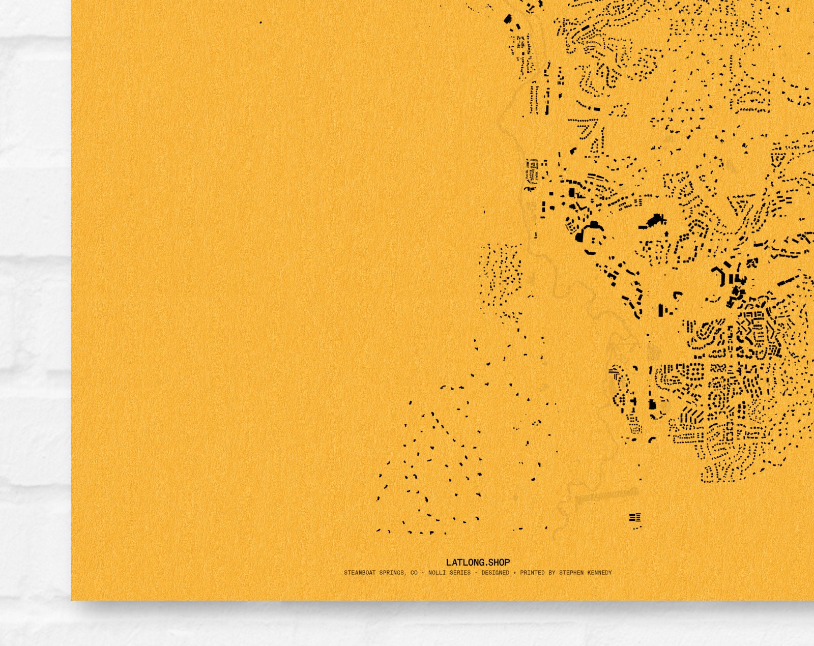 Nolli / Steamboat Springs CO / Map Art Print - Etsy