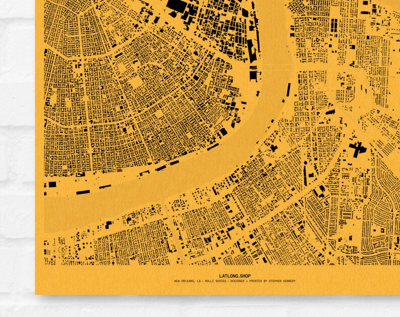 Nolli / New Orleans LA / Map Art Print - Etsy