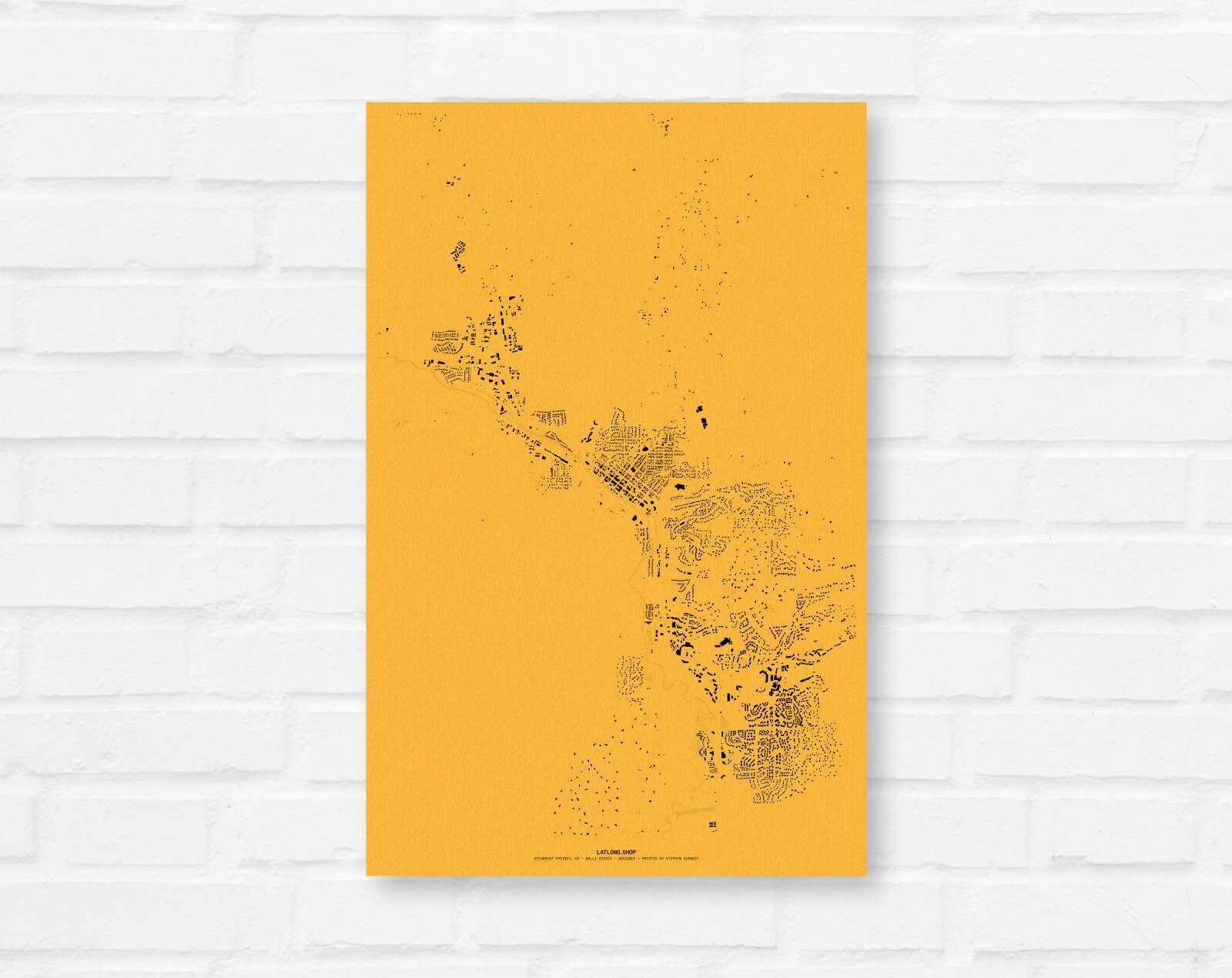Nolli / Steamboat Springs CO / Map Art Print - Etsy
