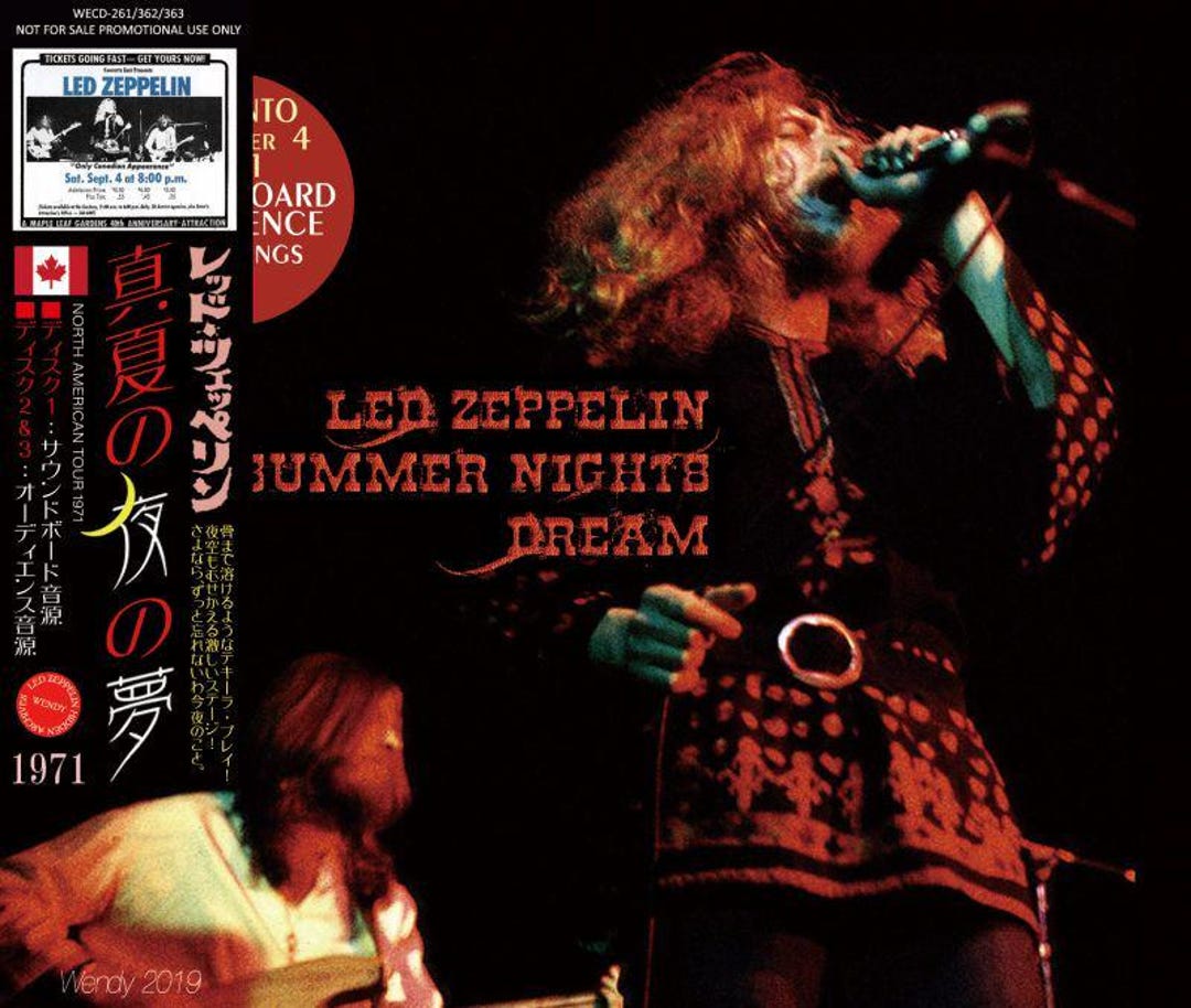 Led Zeppelin Midsummer Night's Dream 3CD | Toronto 1971 Live ...