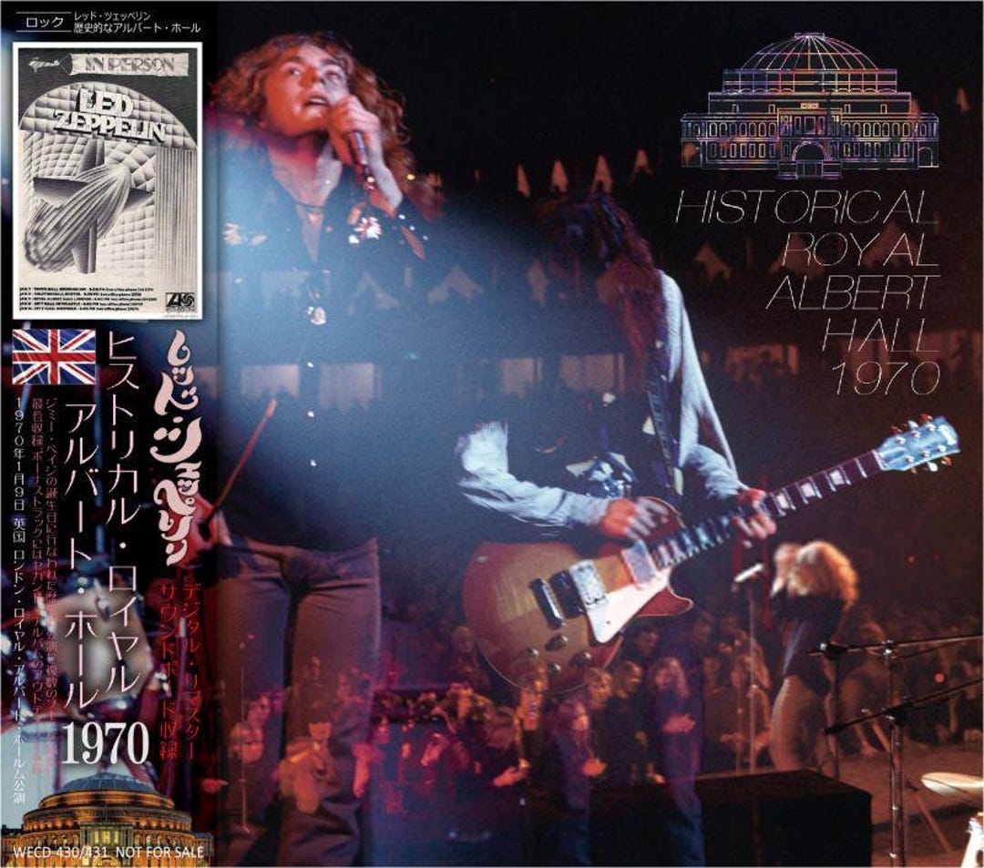 Led Zeppelin Live 1970 Royal Albert Hall 2CD | Ultra Hi-fi Soundboard ...