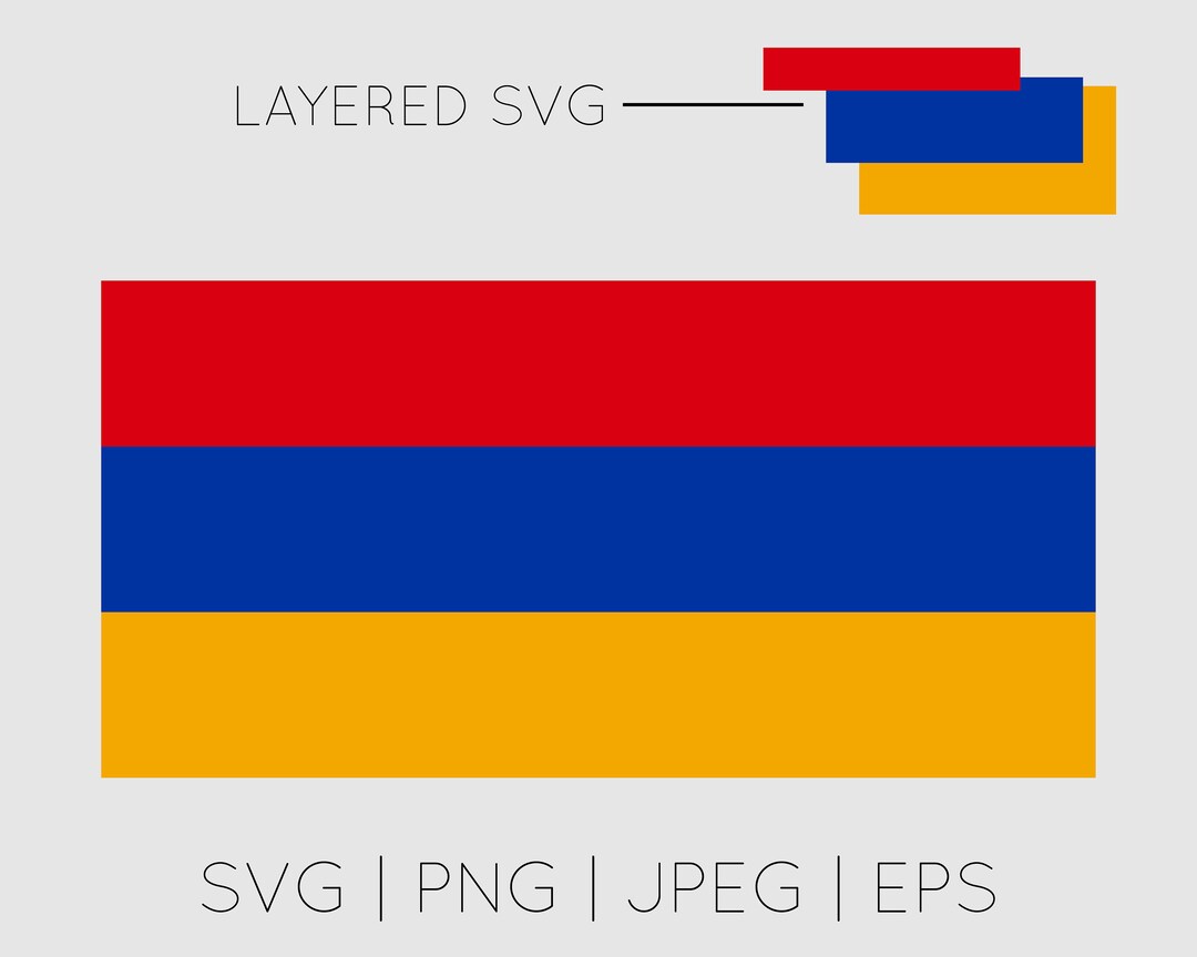 Armenia Flag | SVG EPS PNG Instant Digital Download Clipart Vector ...
