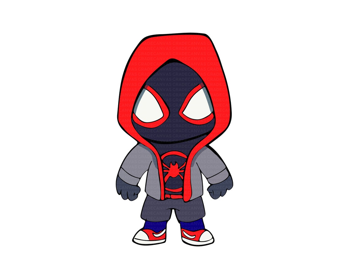 Spiderman, Spider Verse, Miles Morales Design | SVG EPS PNG Instant ...