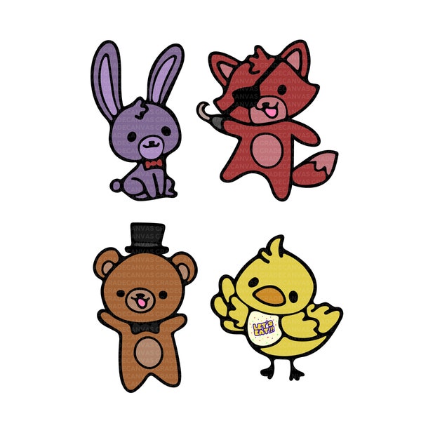 Five Nights at Freddys Svg Outline - Etsy