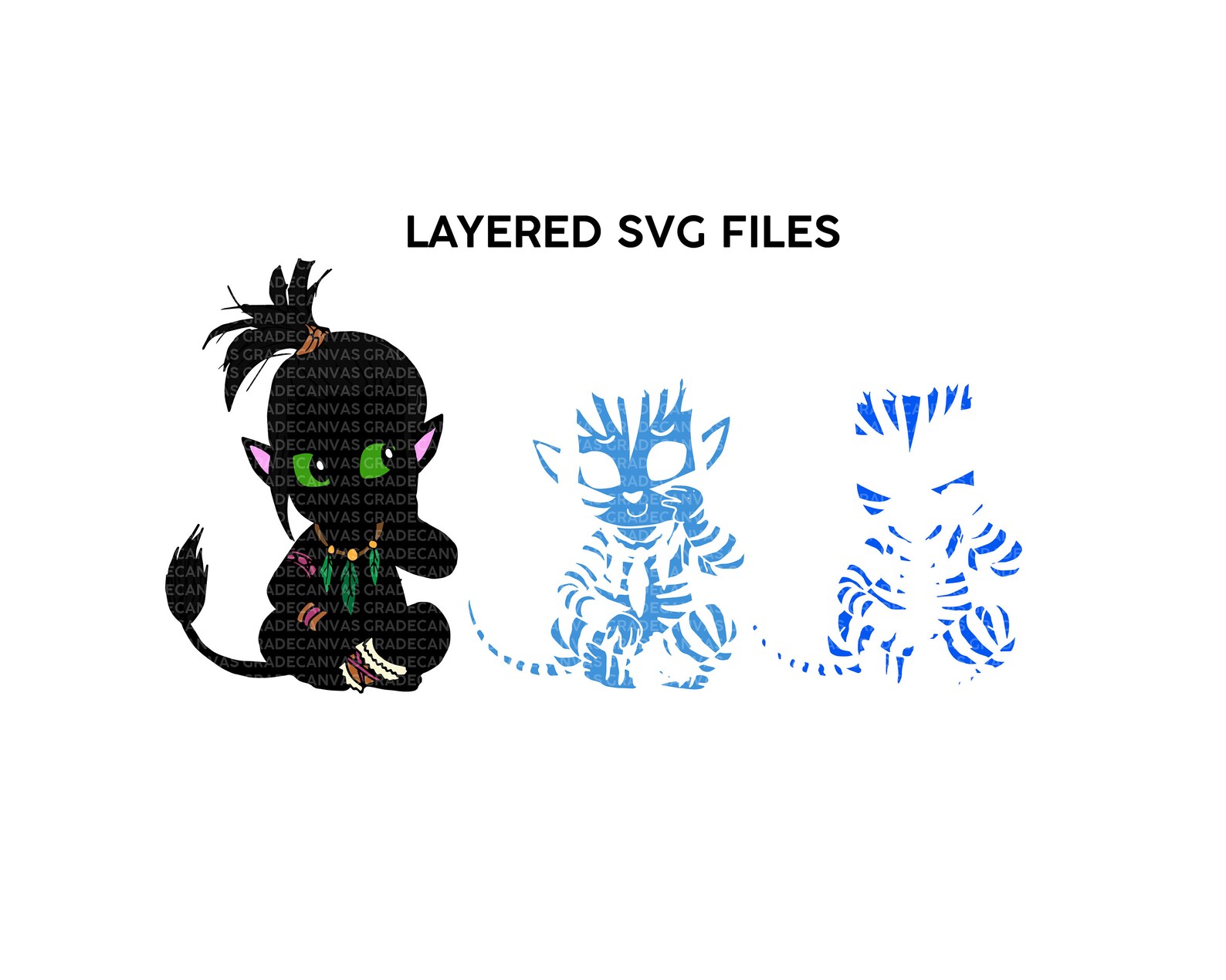 Avatar Kid Neytiri Kiri | SVG PNG EPS Instant Digital Download Clipart ...