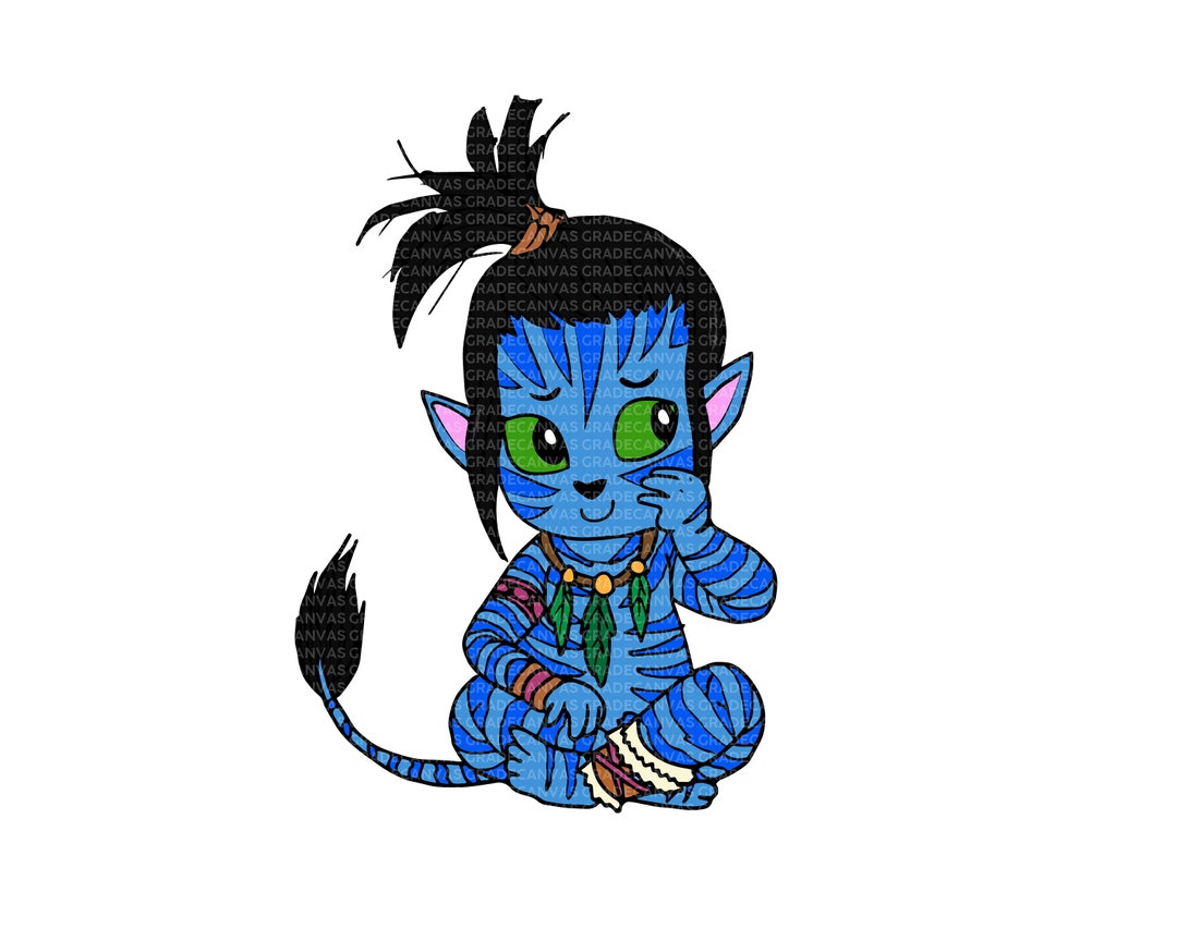 Avatar Kid Neytiri Kiri | SVG PNG EPS Instant Digital Download Clipart ...