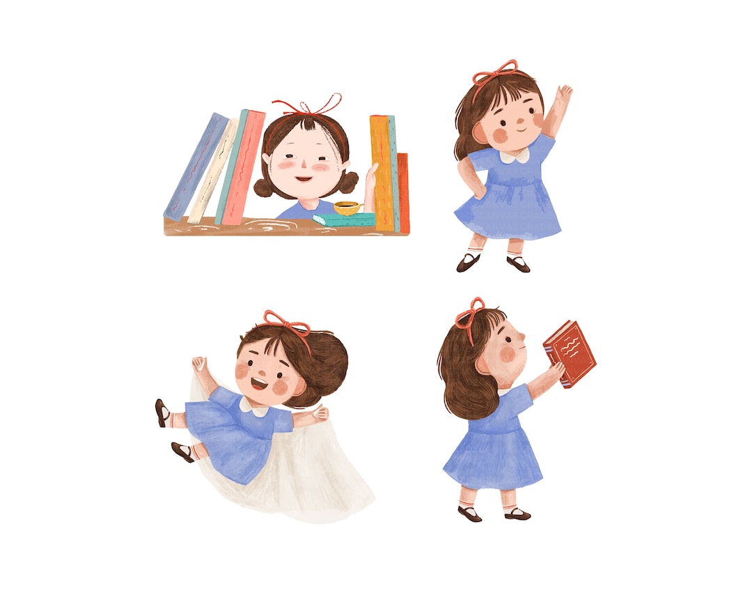 Matilda Watercolour Style Designs | PNG Instant Digital Download ...