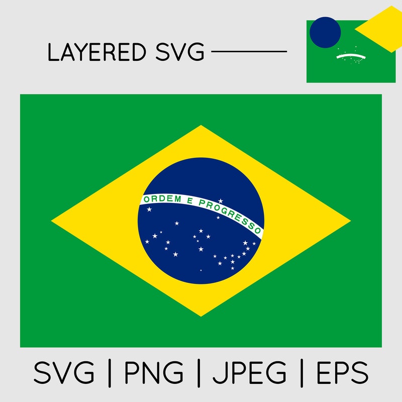 Brazil Map South America - Etsy
