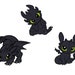 Dragon, Toothless | Layered SVG & PNG Instant Digital Download Clipart ...