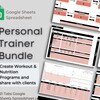 Personal Trainer Workout Tracker Template Printable Exercise Planner ...