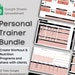 Personal Trainer Workout and Nutrition Spreadsheet for Google Sheets ...