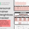 Personal Trainer Weight Loss Tracker Spreadsheet Google Sheets ...