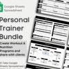 Personal Trainer Weight Loss Tracker Spreadsheet Google Sheets ...