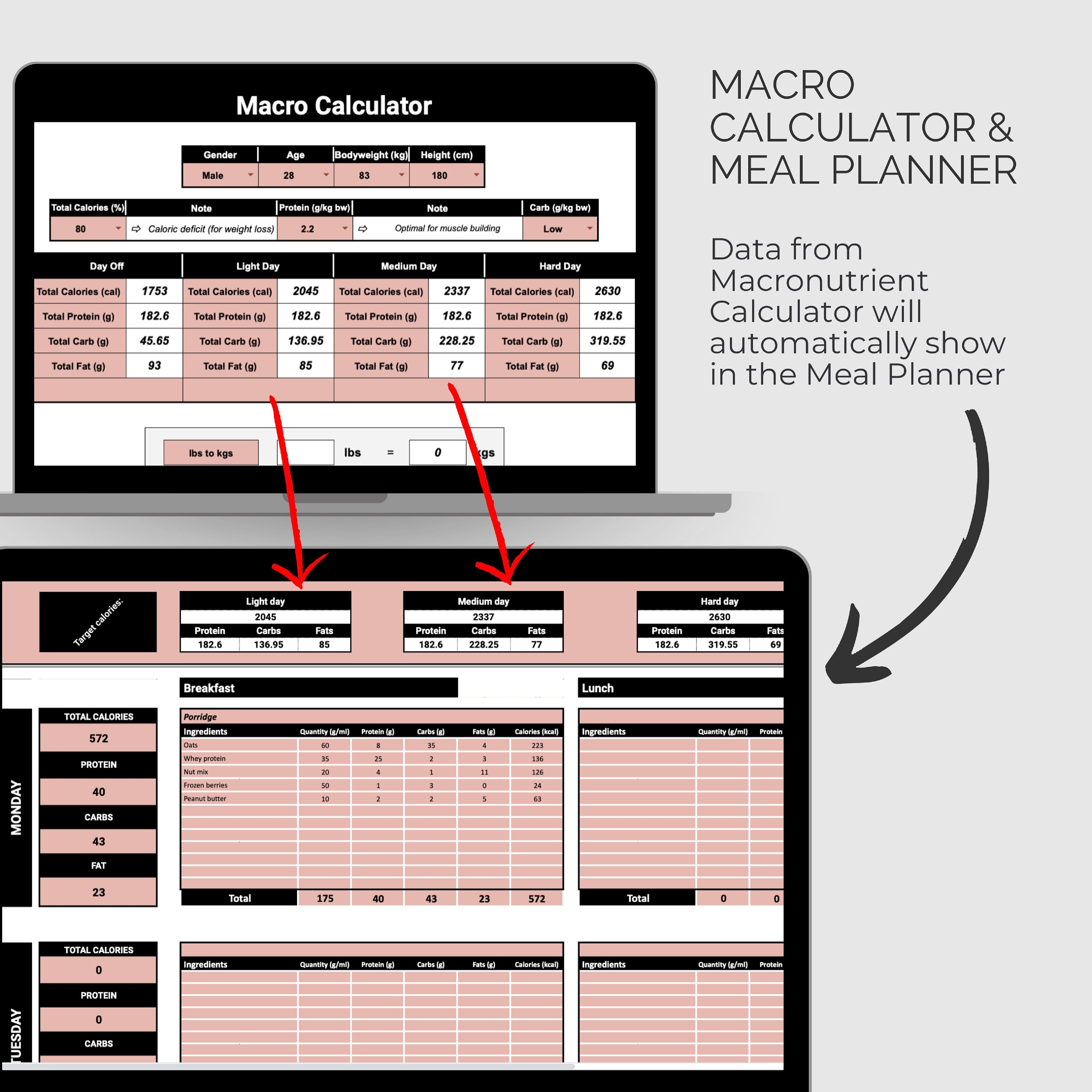 Personal Trainer Weight Loss Tracker Spreadsheet Google Sheets ...