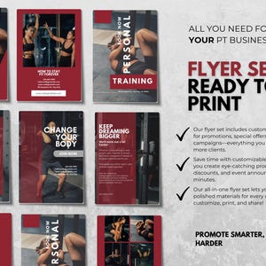 Personal Trainer Template Editable With Canva, Fitness Coaching ...