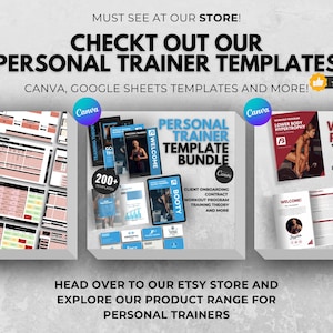 Personal Trainer Workout and Nutrition Spreadsheet for Google Sheets ...