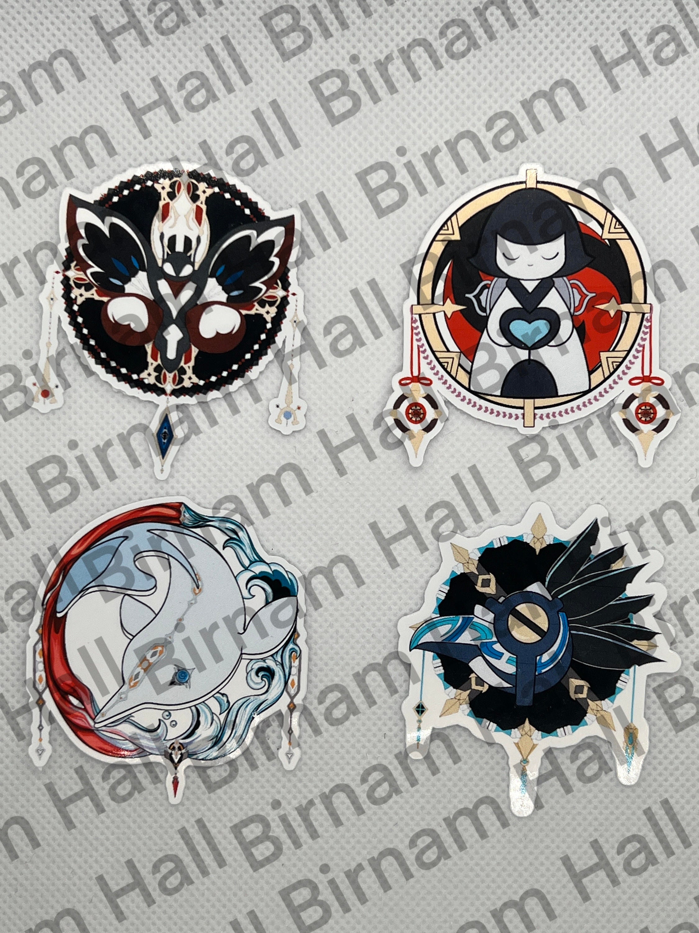 Genshin Impact Inspired Fatui Harbinger Stickers - Etsy