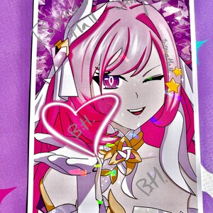 Genshin Impact, Honkai 3rd, HSR, Sailor Scout Holographic 5x7 Inch ...
