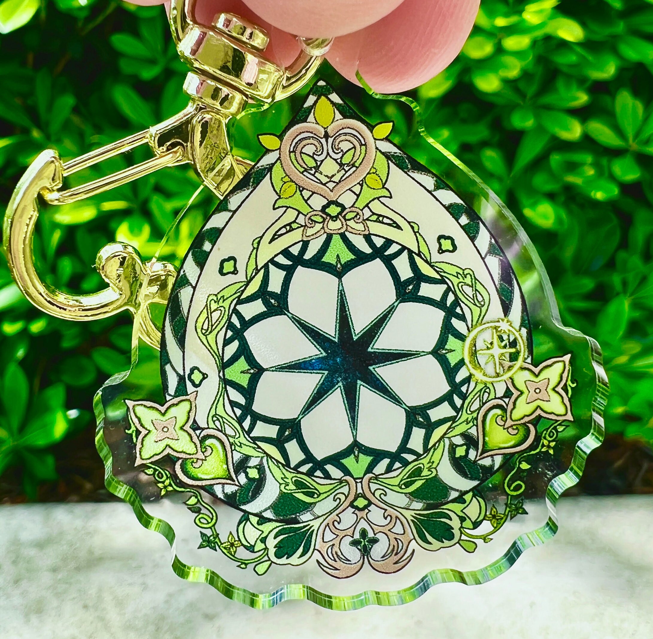 Nahida Inspired Genshin Impact Acrylic Keychain and Pin - Etsy