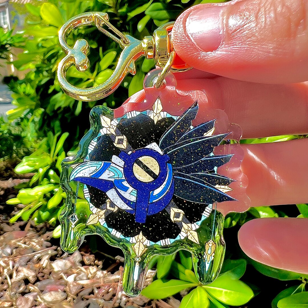 Dottore Inspired Genshin Impact Acrylic Epoxy Glitter Keychain - Etsy